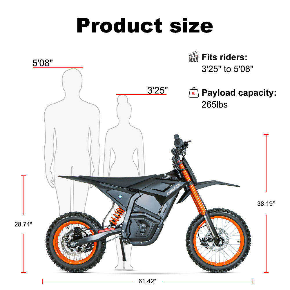 CEMOTO D-Series | 3000W–6000W Off-Road Electric Dirt Bike for Teens ...